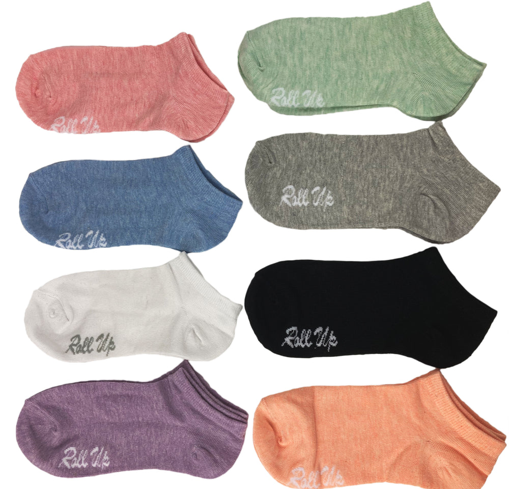 Colorful Casual Ankle Socks 8 Pack – Roll Up Fashion